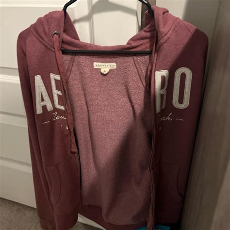 Aeropostal Zip Up Light Pink Depop