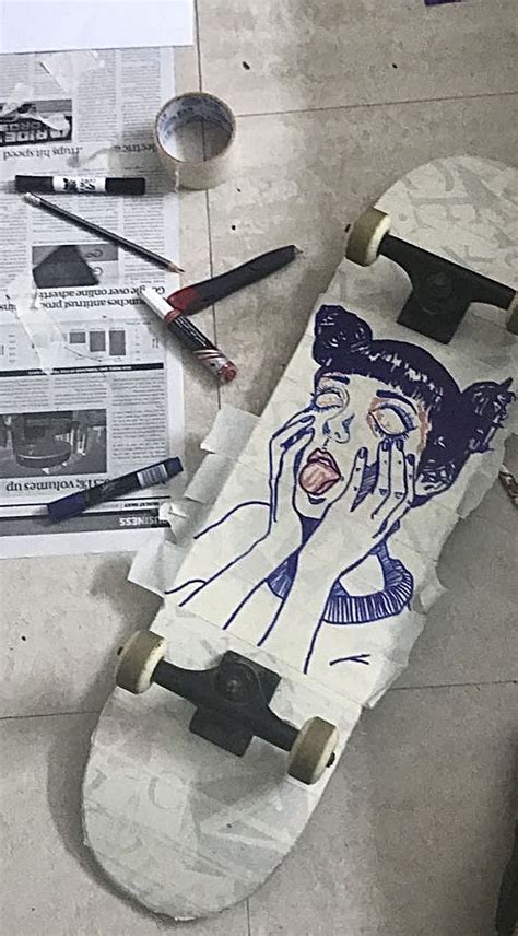 Custom Hand Painted Skateboard Deck