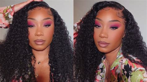 Holiday Berry Soft Glam Makeup Look Flawless Curly Hd Lace Wig
