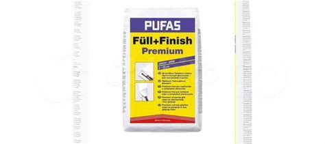 Шпаклевка гипсо-полимерная Pufas Full-Finish Premi купить в Санкт ...