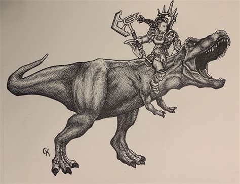 Neave Blacktalon On T Rex Neave Blacktalon Stormcast Eternals