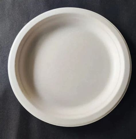 6 Inch Round Sugarcane Bagasse Biodegradable Plate At 1 8 Piece
