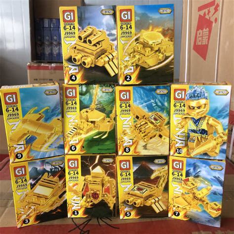 Lego Brick Lego Ninjago Genie Phantom Gold Ninja Mecha Warframe Dalam Blok Bangunan