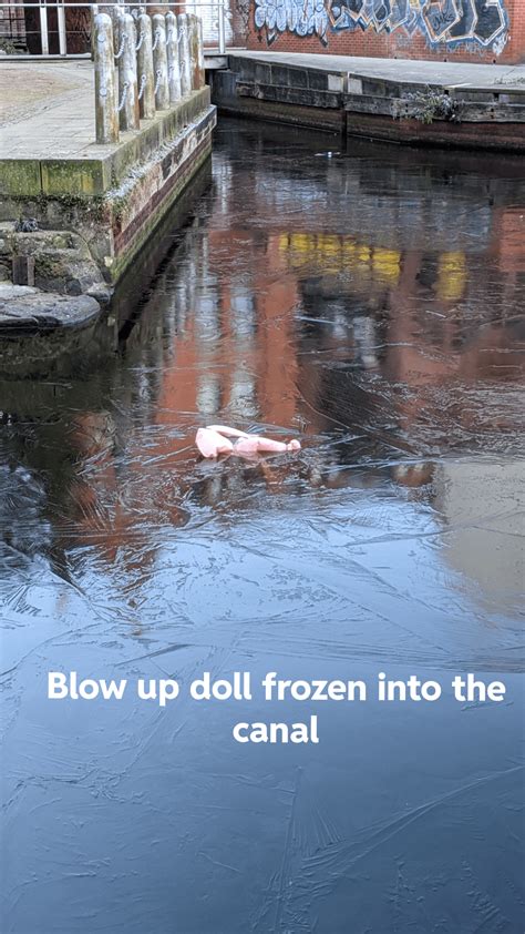 Blow Up Doll Frozen Into The Canal Rmanchester
