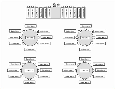Church Seating Chart Template Shooters Journal