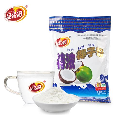 海南特产 品香园特浓椰子粉320克速溶纯椰子粉休闲食品早餐代餐粉品香园食品旗舰店