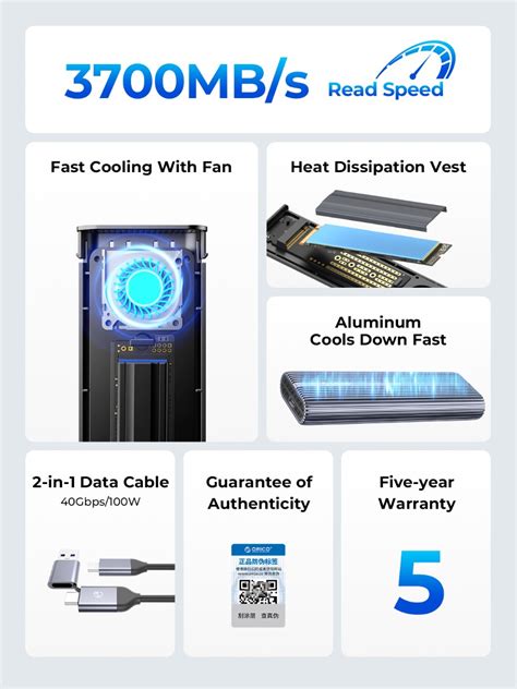 ORICO 40Gbps Striped-Style Portable SSD - Phantom-ORICO奥睿科官网