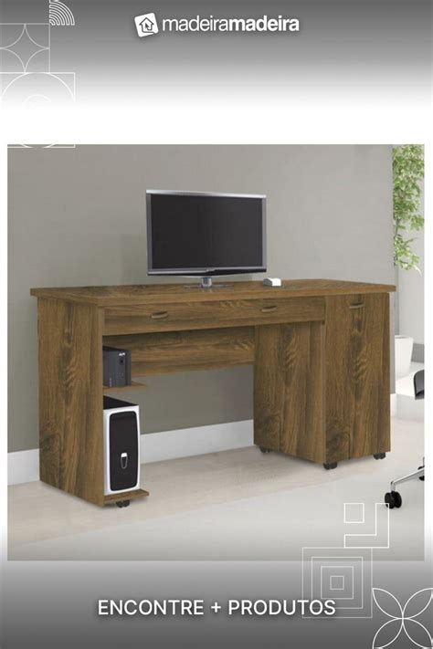 Escrivaninha Mesa Para Computador Quarto Escritório Ariel