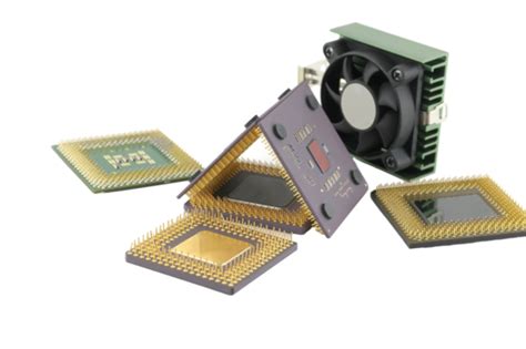Old Microprocessors With Fan Fan Prism Silicone Radiator Png