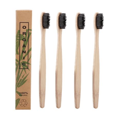 Bamboe Tandenborstels 4 Stuks Softmedium Noplasticpleasenl