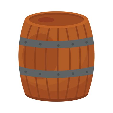 Wooden Barrel Container 10478728 Vector Art At Vecteezy