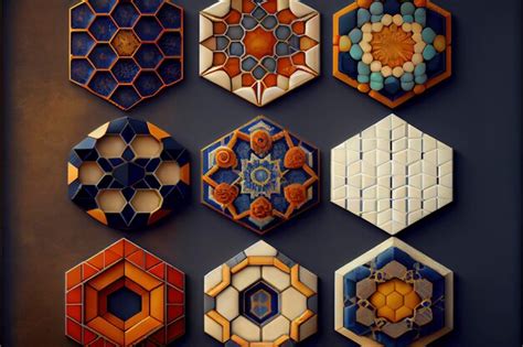 Premium Ai Image 3d Geometric Figures Parametric Patterns Seamless