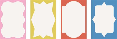 미니멀리스트 프레임 컬렉션 수직 카드 프레임 포스터 전단지 배경 파스텔 칼라 모던한 디자인 고풍스런에 대한 스톡 벡터 아트 및 기타 이미지 Istock