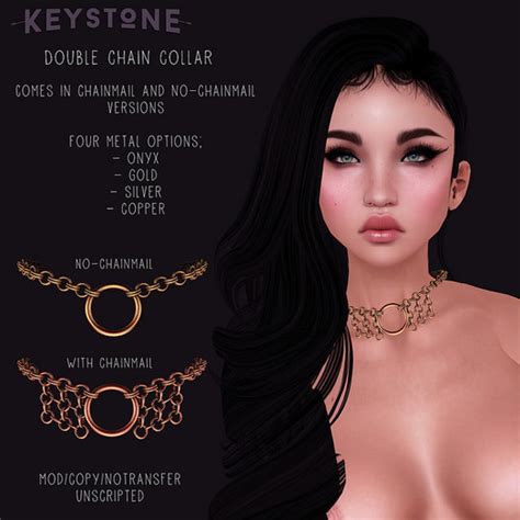 Second Life Marketplace Keystone Double Chain Collars