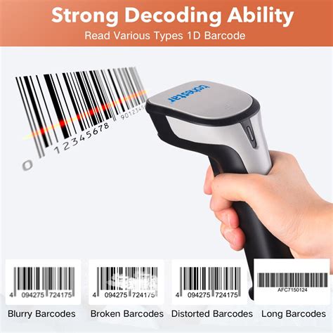 Trohestar Wireless Barcode Scanner 1d Ccd 2 4hz Bl Grandado