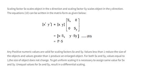 give the 2‐d transformation matrix for a translation b rotation c
