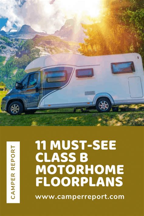 11 Must See Class B Motorhome Floor Plans Camper Report Casa