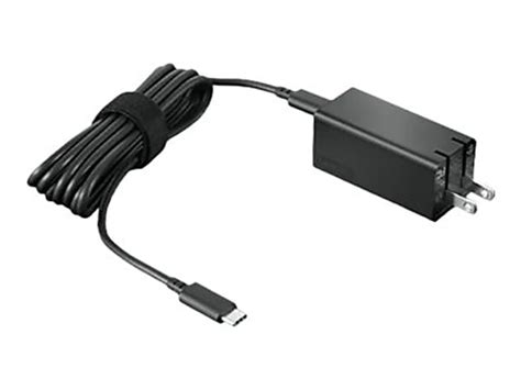 Lenovo USB C GaN Power Adapter AC V Watt Worldwide Black For Watt E Nd Gen