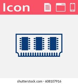 Memory Icon Vector Ram Icon Vector Stock Vector Royalty Free