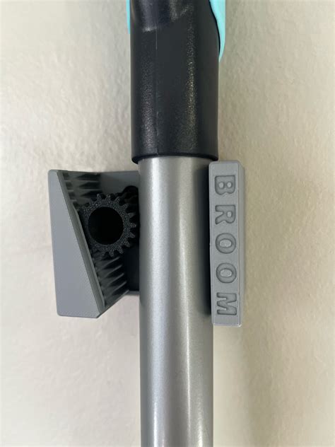 Wall Mounted Gravity Broom Holder Personalized Engraving For Etsy