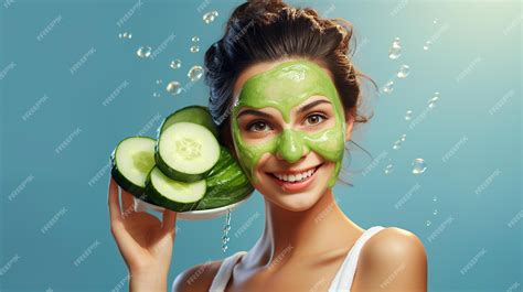 Premium Ai Image Attractive Smiling Lady With Scrab On Face Holding