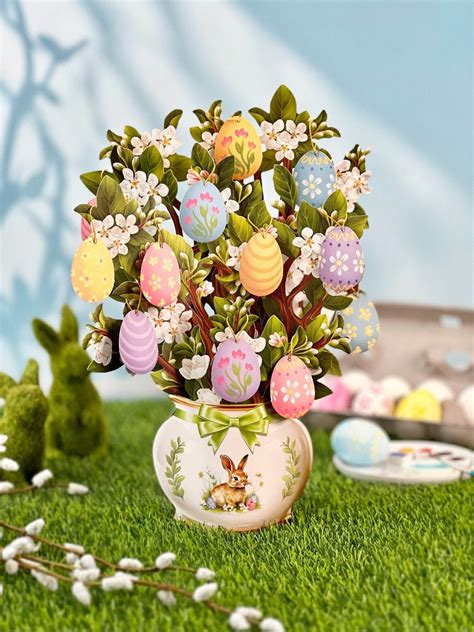 Easter Egg Tree Pop Up Decoration Freshcut Paper