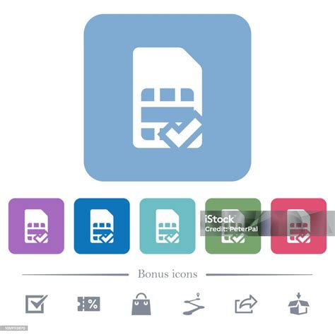 Sim カード可色フラット アイコン角丸正方形の背景 つながりのベクターアート素材や画像を多数ご用意 つながり アイコン