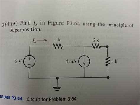 solved find ix in figure p3 64 using the principle of