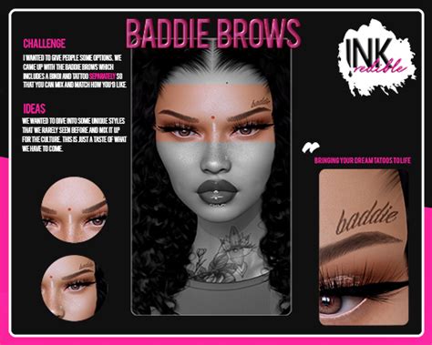 Second Life Marketplace Ink Baddie Brows