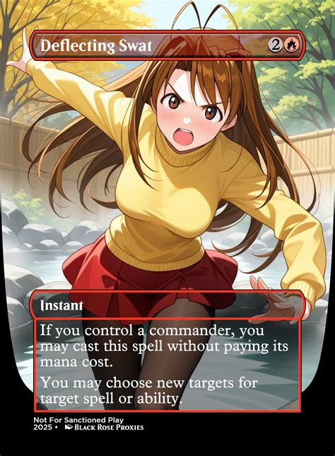 Deflecting Swat Mtg Anime Proxy Black Rose Proxies