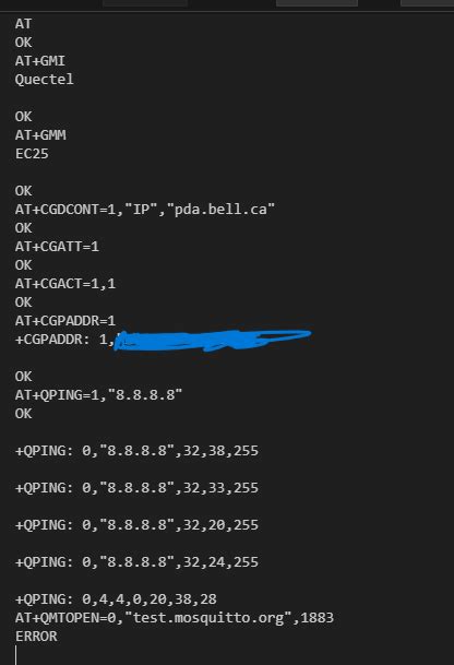 Issues With Mqtt Commands On Ec25 Lte Standard Module Quectel Forums
