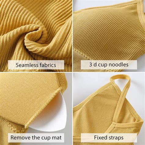 Women Seamless Bra Set Sexy Thong Low Waist Panties Wire Free Bralette