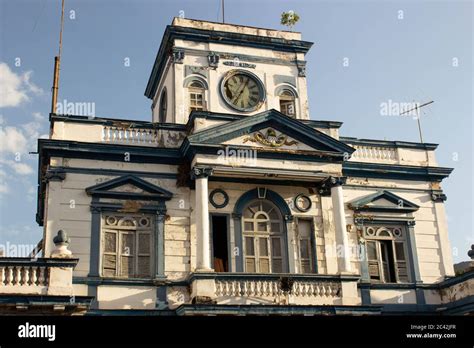 An Old Police Station Building With A Historical Touch Still In Use
