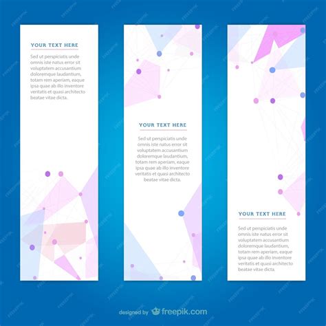 추상 배너 템플릿 무료 벡터