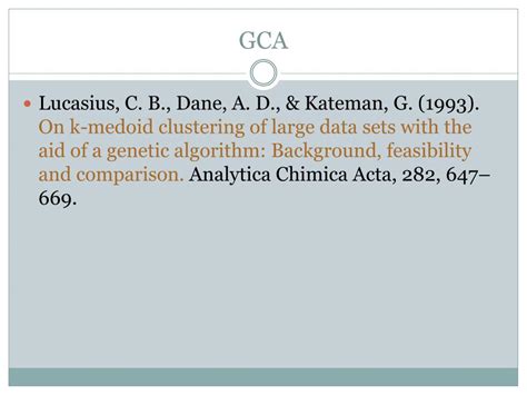 Ppt K Medoid Clustering With Genetic Algorithm Powerpoint Presentation Id 2380396
