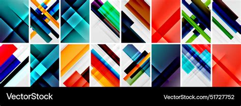 Set Of Low Poly Triangles Poster Geometric Vector Image