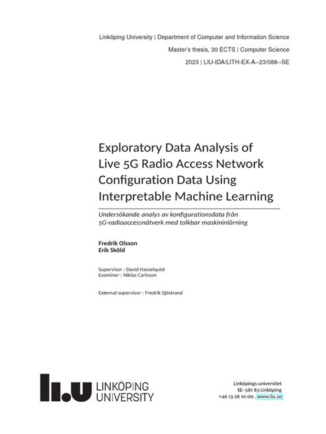 exploratory data analysis of live 5g radio access network pdf