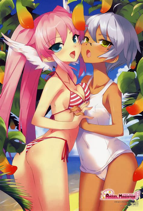 Nagi Everbright And Kanata Gramilyd Angel Magister Drawn By Usatsuka