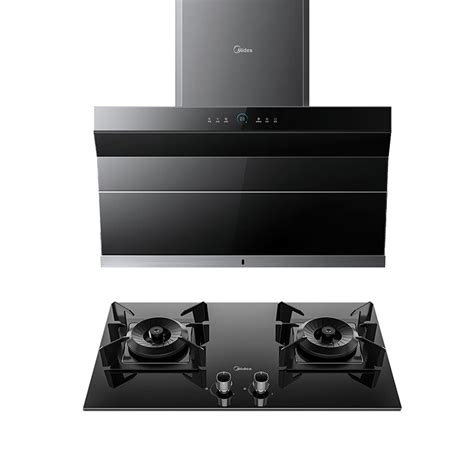 美的（midea）抽油烟机灶具套装 顶侧双吸变频烟灶家用25大风量智能巡航双开合超薄油烟机ac7q70天然气套装 京东商城【降价监控 价格