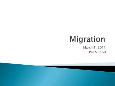 PPT Migration PowerPoint Presentation Free Download ID 1179087