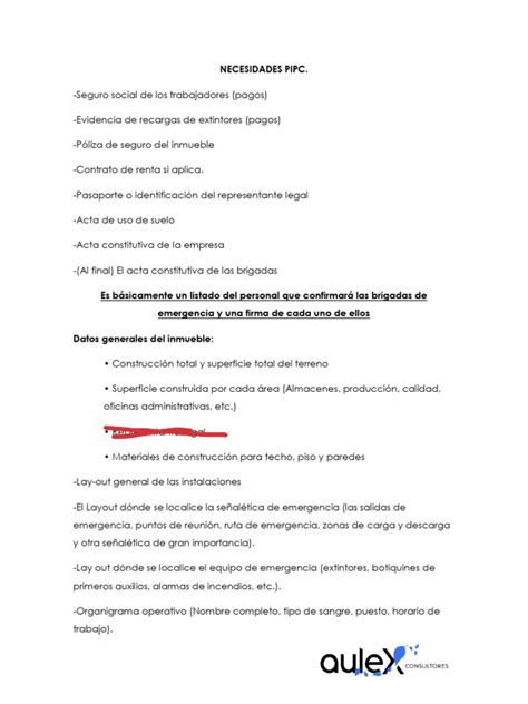 Necesidades Pipc Editado Pdf Primeros Auxilios