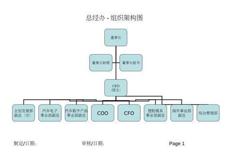 初创公司组织架构图 初创公司组织架构 随意云