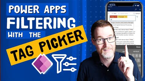 How To Create Multi Value Filtering Using A Tag Picker In Pow