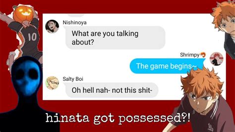 Hinata Got Possessed Haikyuu Horror Text Youtube