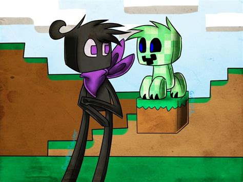 Creeper And Enderman Minecraft Art Minecraft Comics Minecraft Posters
