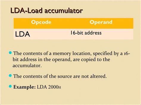 8085 Instruction Set Ppt