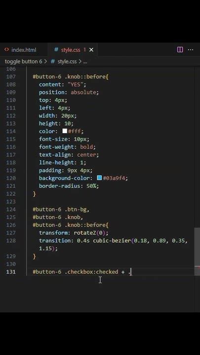 Css Toggle Button Part 5 By Using Html And Css Html Css Buttonanimation Youtube
