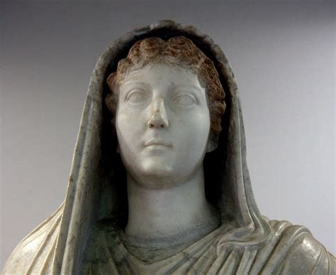 Livia Portrait In Boscoreale Pompeii Statue Naples Museum