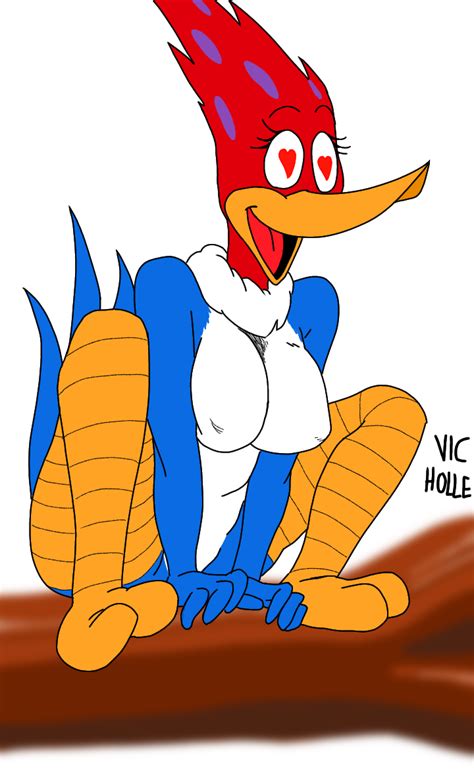 Rule 34 Anthro Big Breasts Bird Female Horny Vic Holle Woodpecker