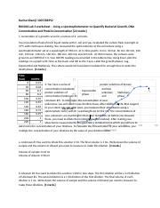 BIO206 Lab 3 Spectrophotometry Worksheet 2 1 Docx Karina Shamji